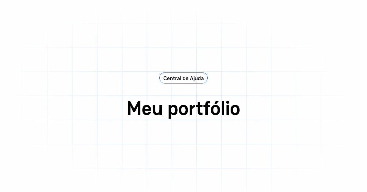 Meu portfólio | Central de Ajuda