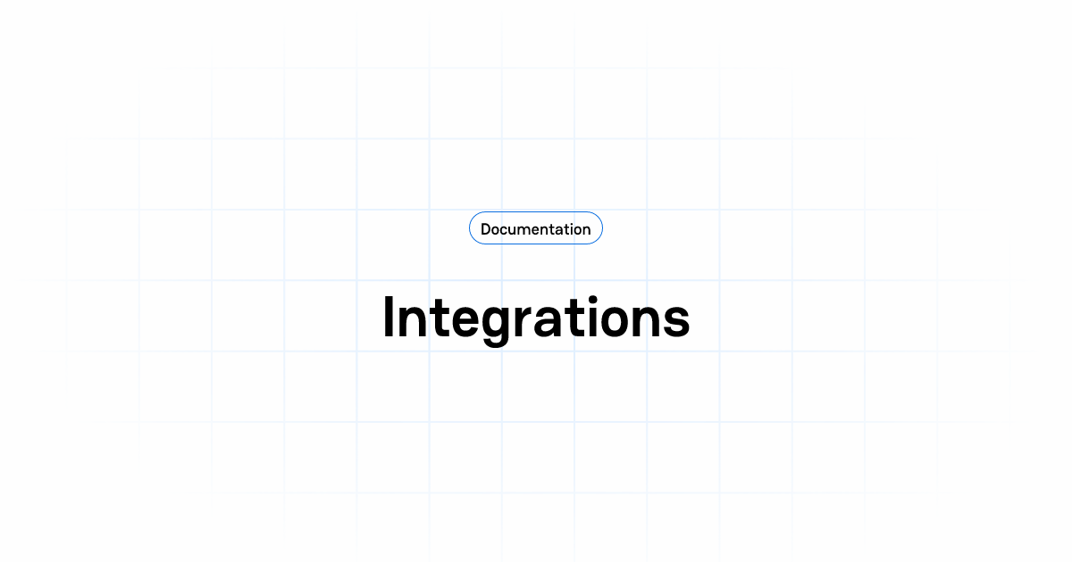 Integrations | Documentation